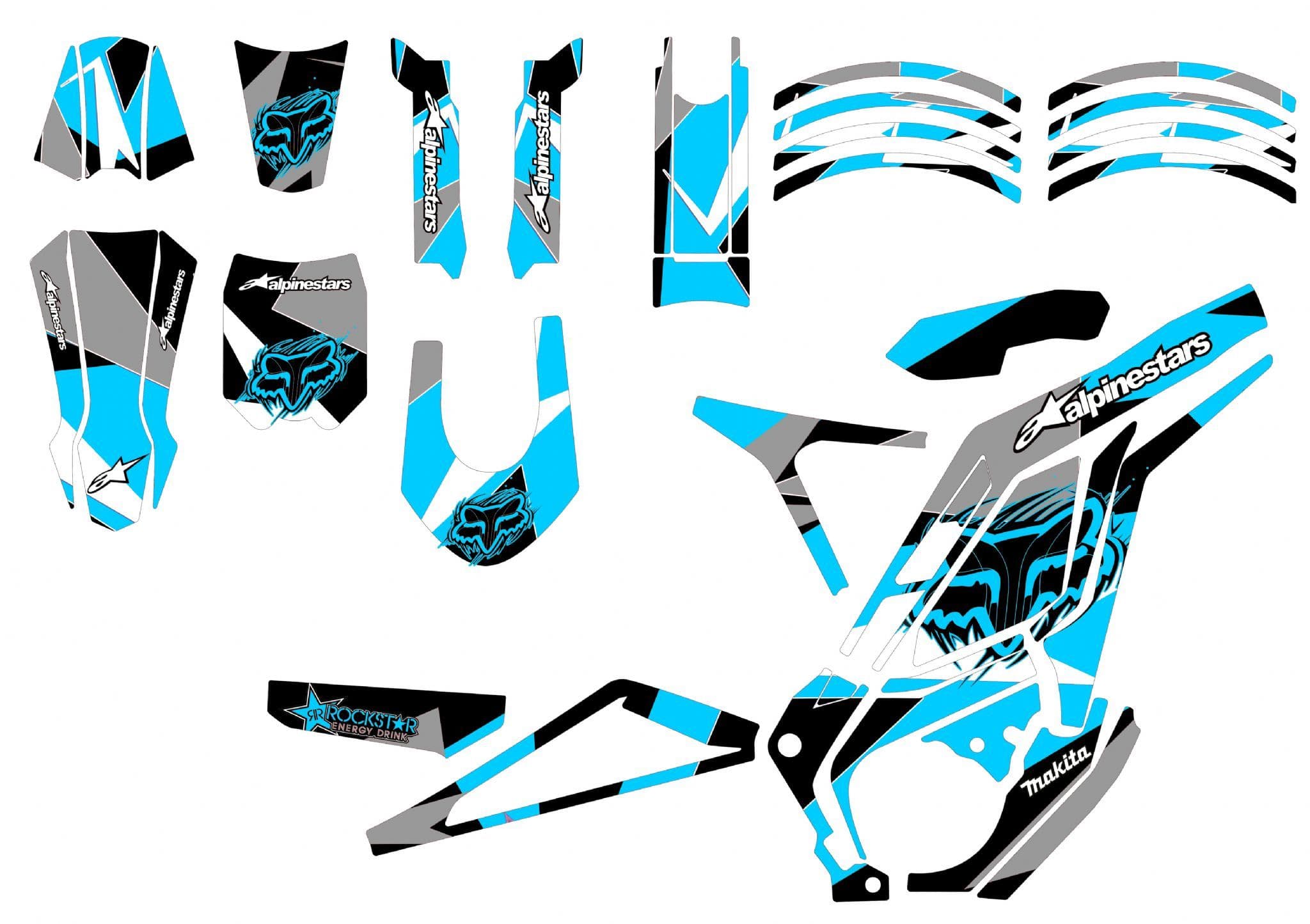 E-Ride Pro ss Graphics kit Eride pro Decals E Ride Pro SS wrap Eride ...
