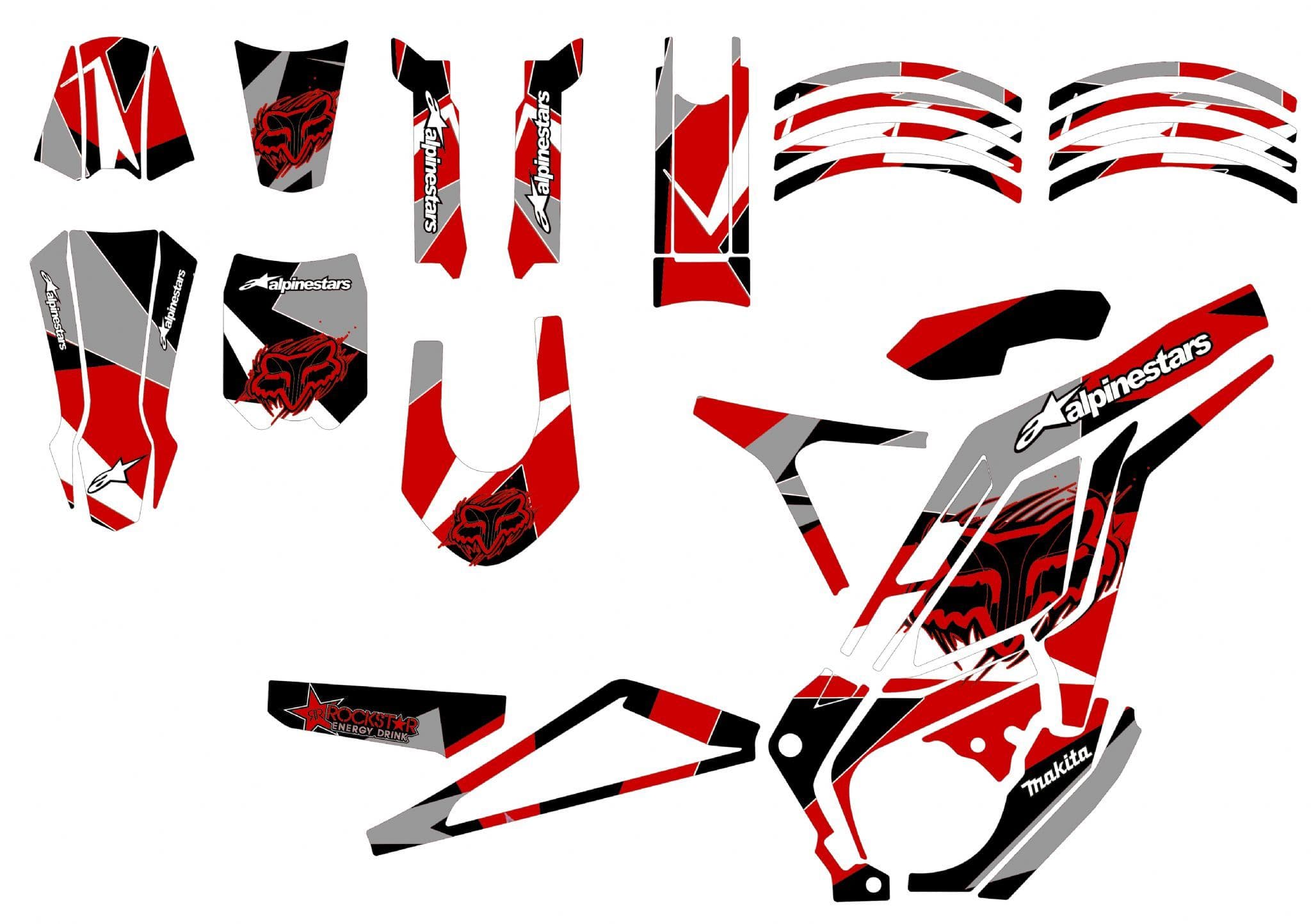 E-Ride Pro ss Graphics kit Eride pro Decals E Ride Pro SS wrap Eride ...