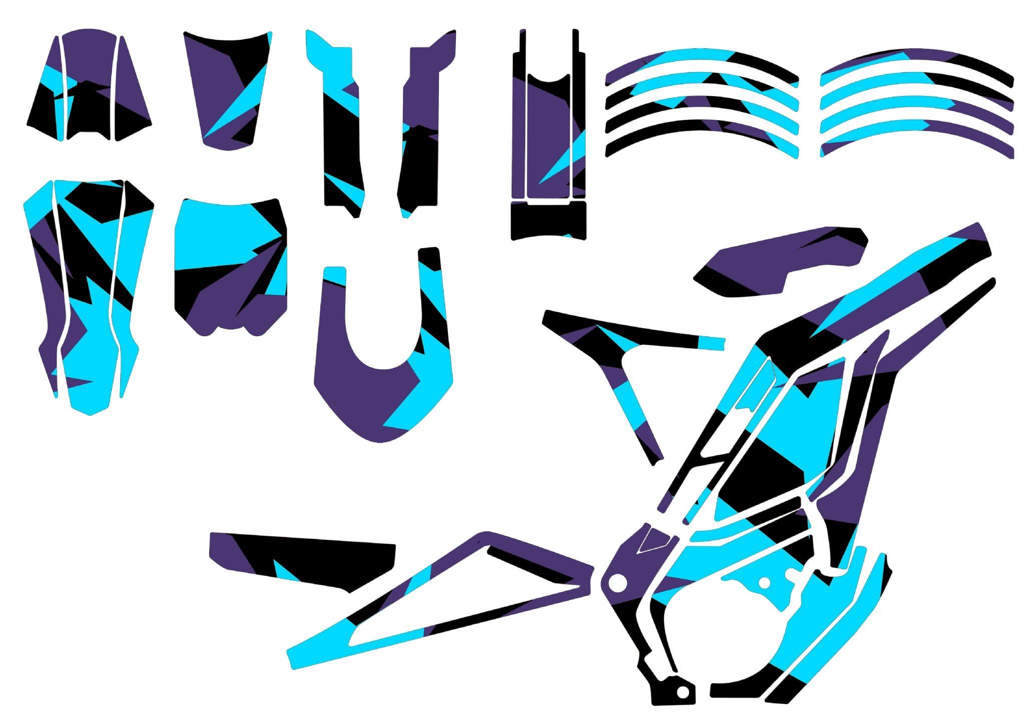 E-Ride Pro ss Graphics kit Eride pro Decals E Ride Pro SS wrap Eride ...