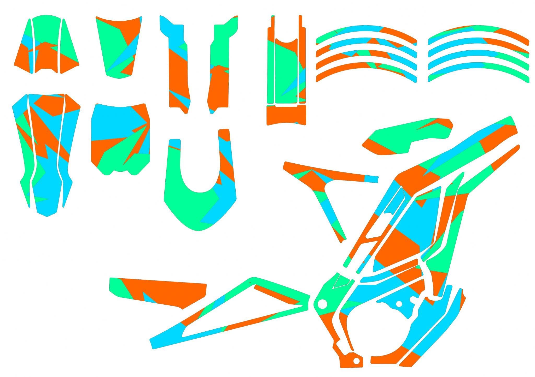 E-Ride Pro ss Graphics kit Eride pro Decals E Ride Pro SS wrap Eride ...