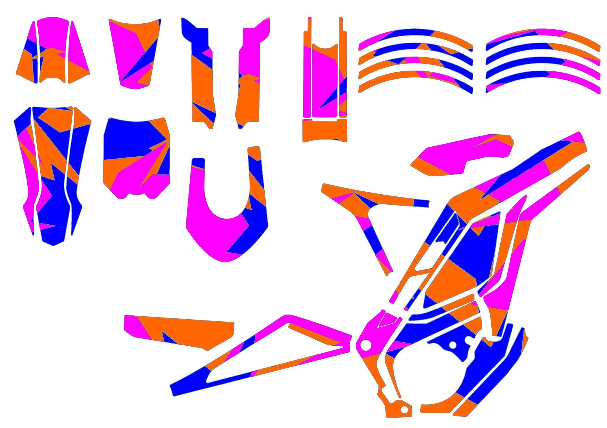 E-Ride Pro ss Graphics kit Eride pro Decals E Ride Pro SS wrap Eride ...