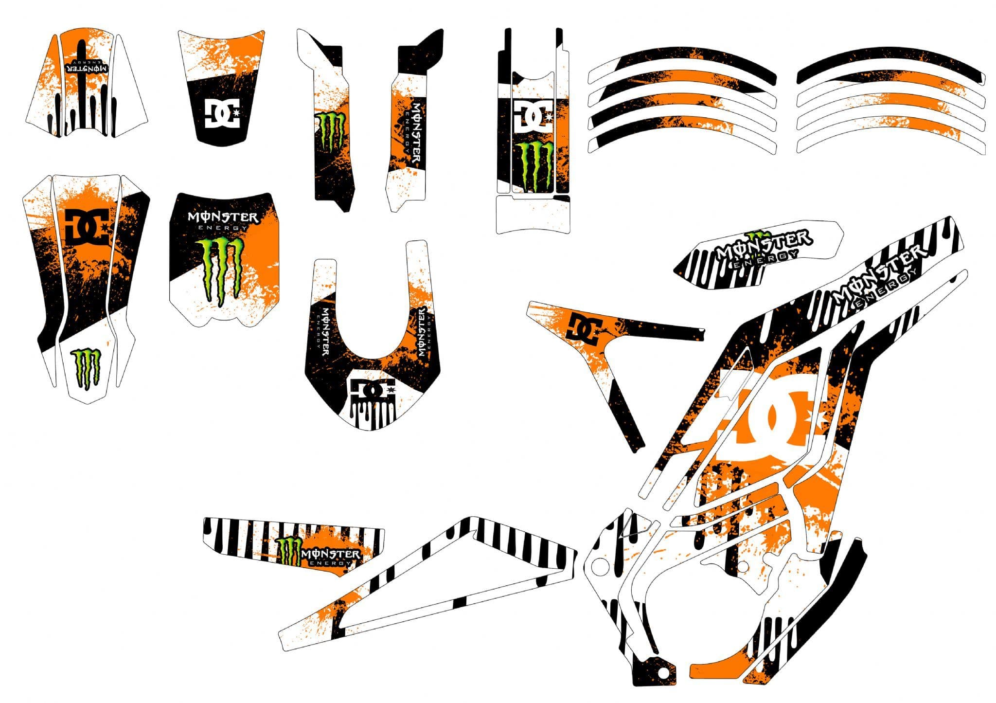 E-Ride Pro ss Graphics kit Eride pro Decals E Ride Pro SS wrap Eride ...