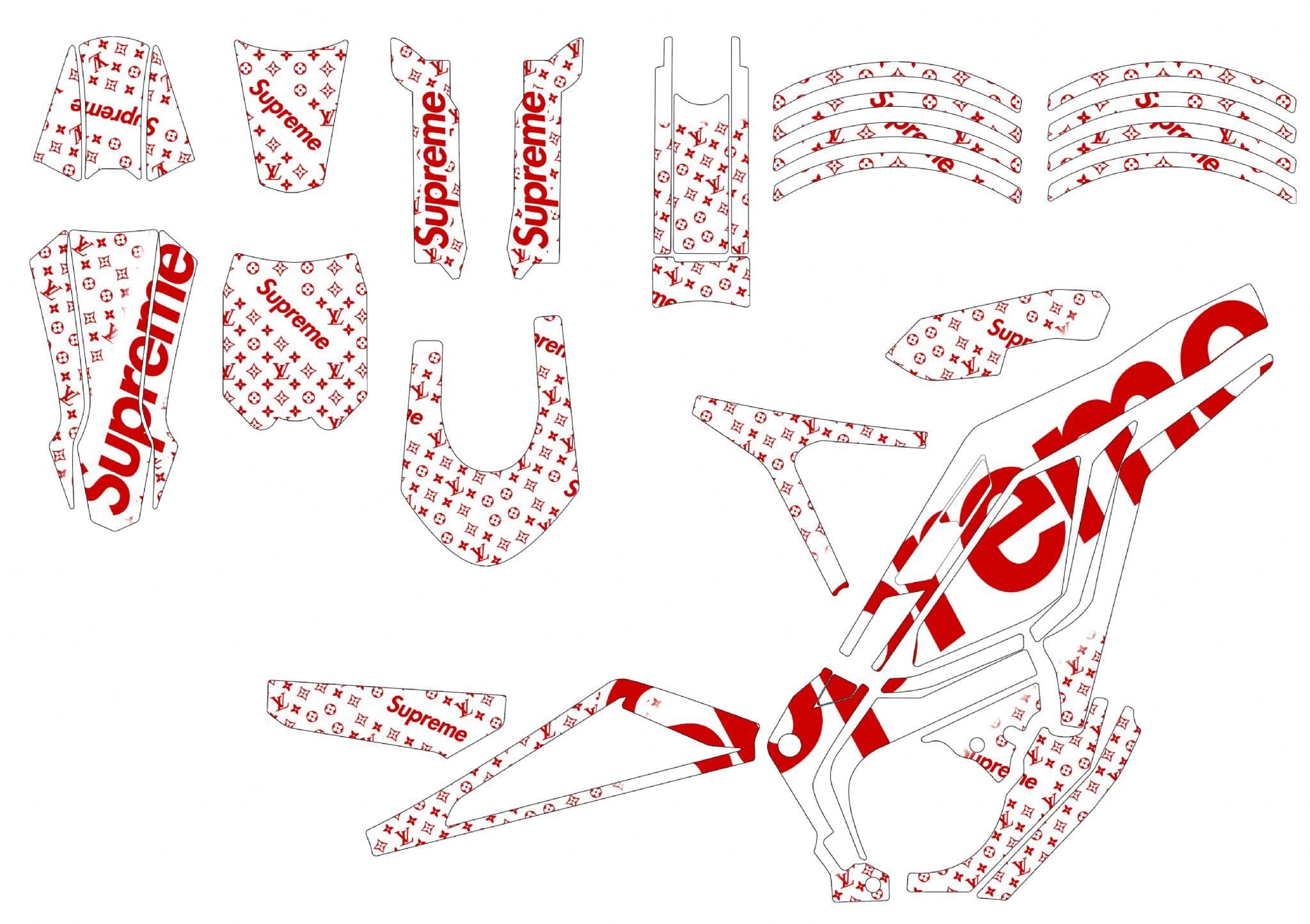 E-Ride Pro ss Graphics kit Eride pro Decals E Ride Pro SS wrap Eride ...