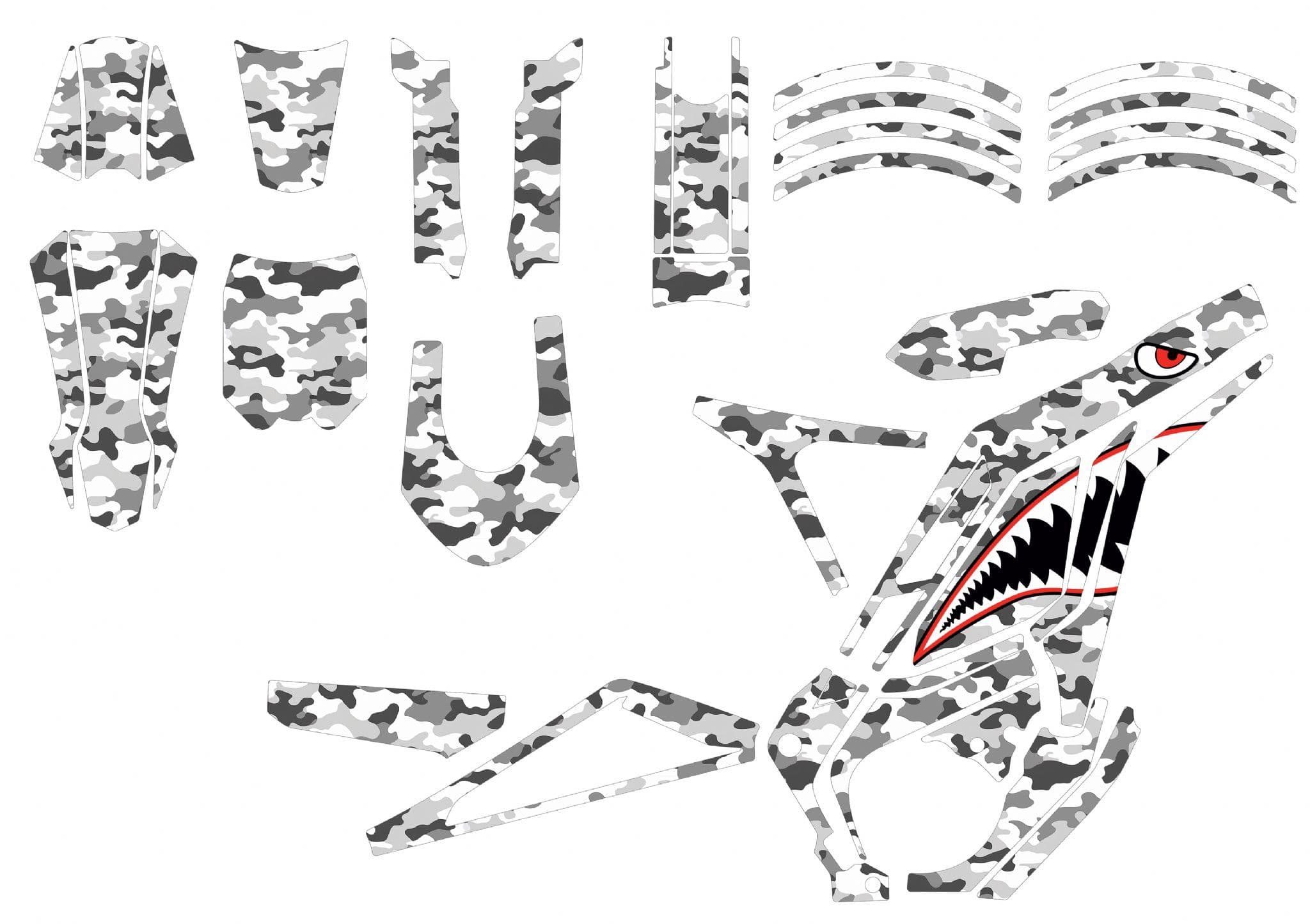 E-Ride Pro ss Graphics kit Eride pro Decals E Ride Pro SS wrap Eride ...