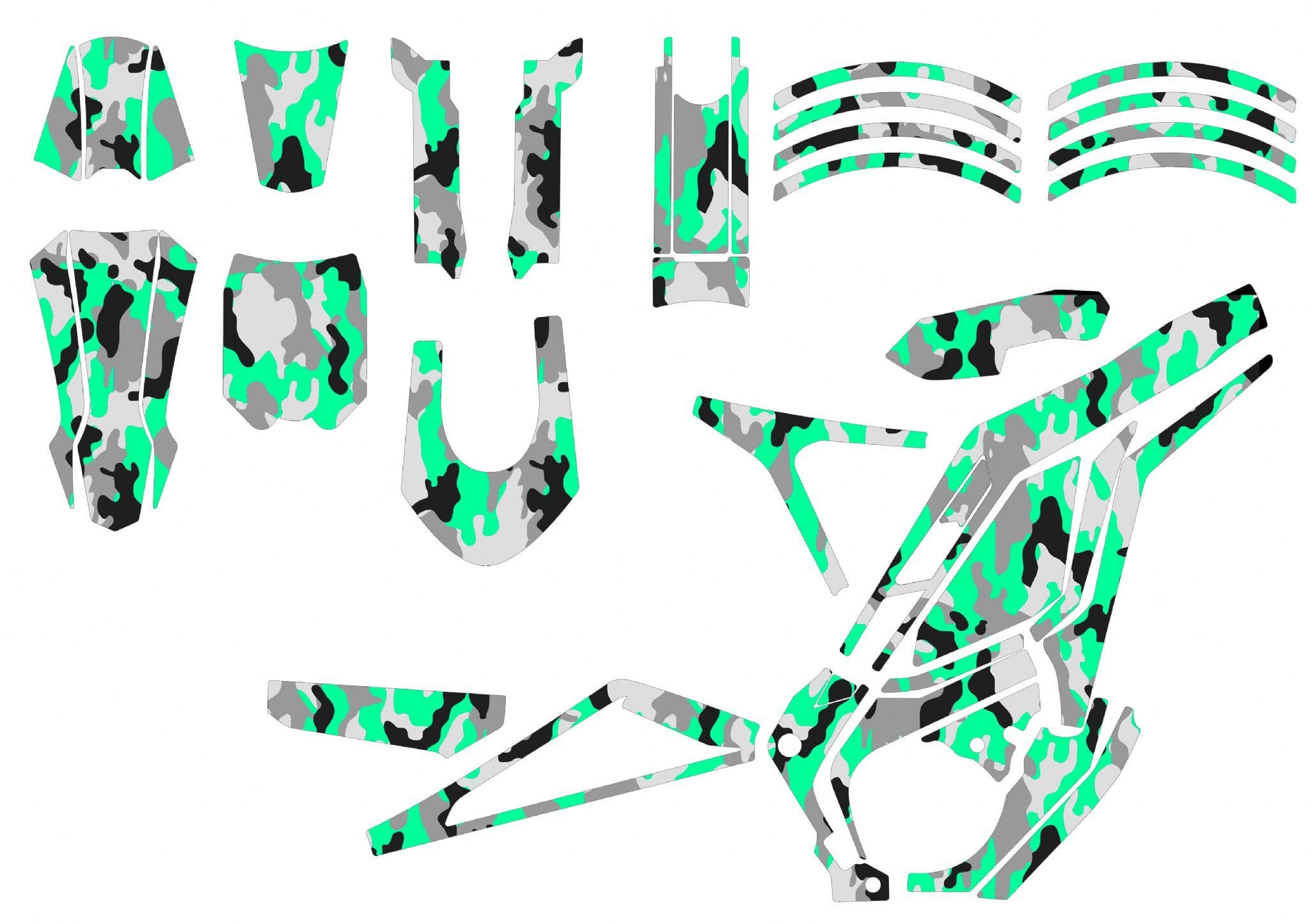 E-Ride Pro ss Graphics kit Eride pro Decals E Ride Pro SS wrap Eride ...