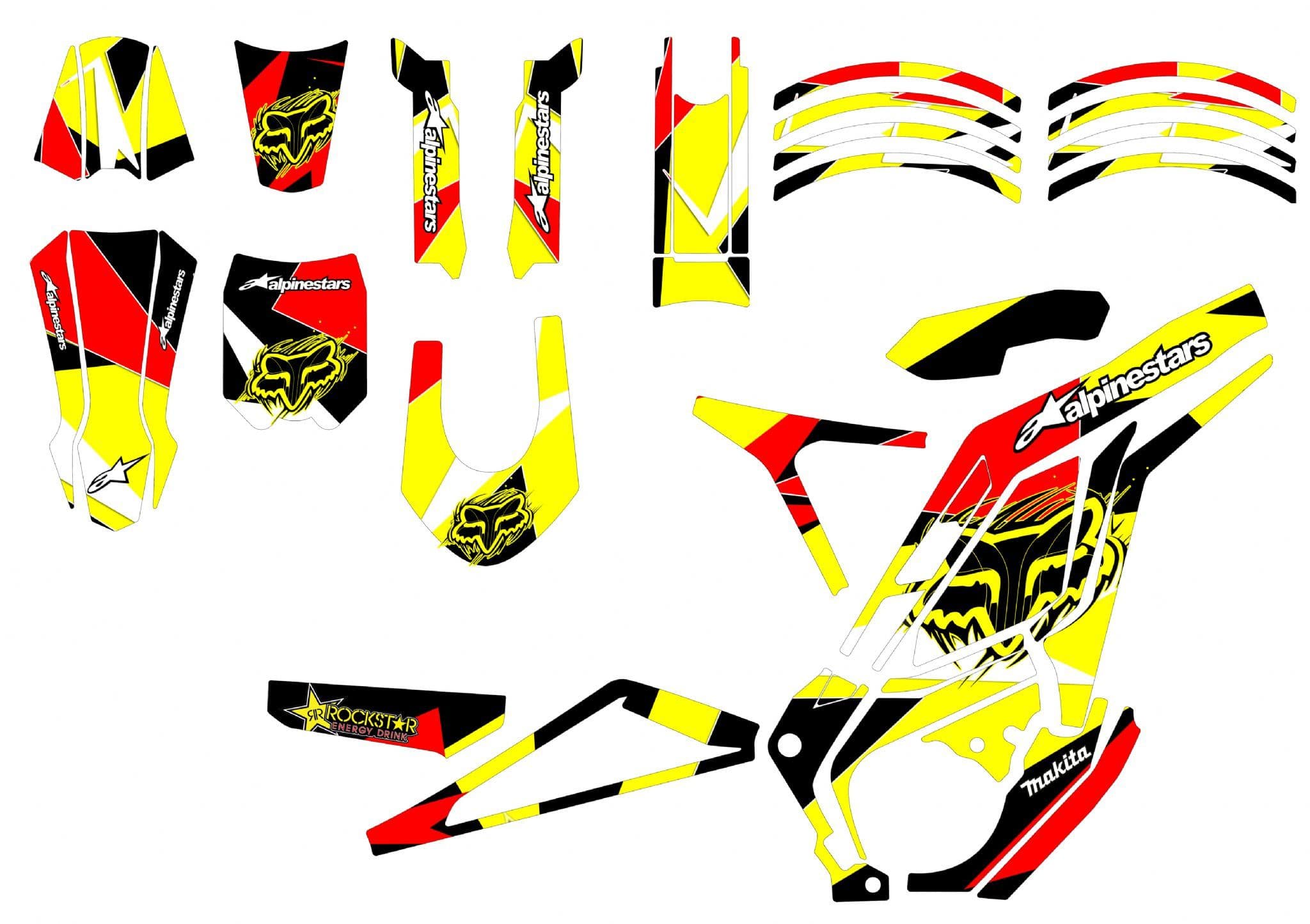 E-Ride Pro ss Graphics kit Eride pro Decals E Ride Pro SS wrap Eride ...