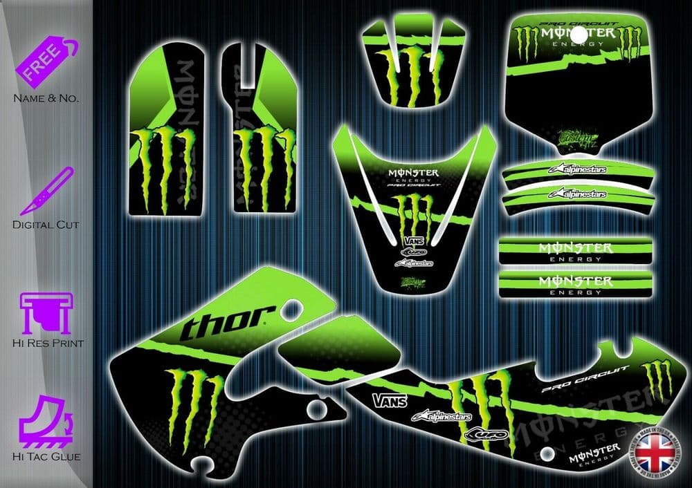 KAWASAKI KX65 STICKERS - KX65 GRAPHICS KIT KLX110 DECALS - GRAPHICS KIT ...
