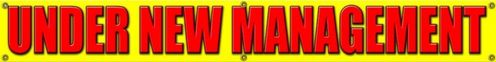 PVC Banner UNDER NEW MANAGEMENT
