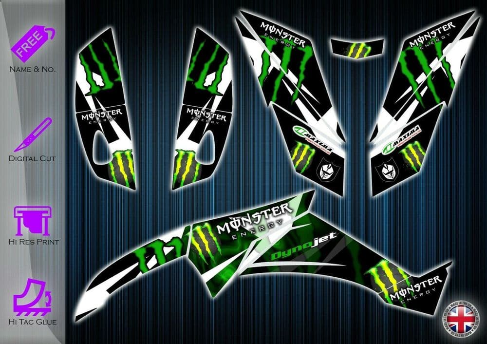 QUADZILLA 320 XLC 300 STICKERS - GRAPHICS KIT - 500 XLC DECALS ...