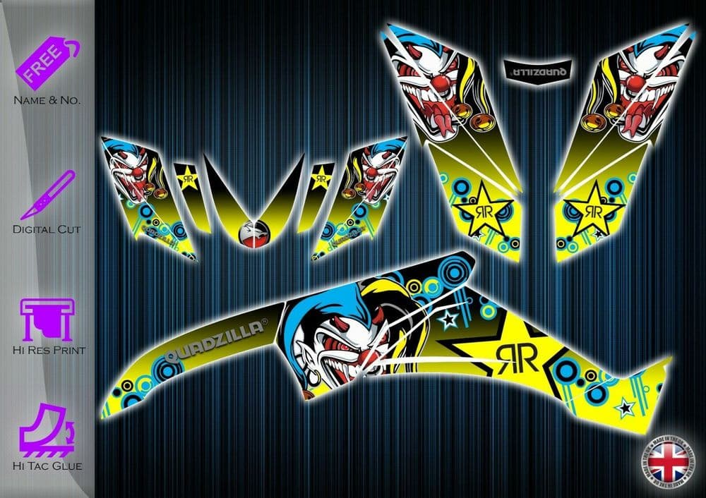 QUADZILLA 320 XLC 300 STICKERS - GRAPHICS KIT - 500 XLC DECALS ...