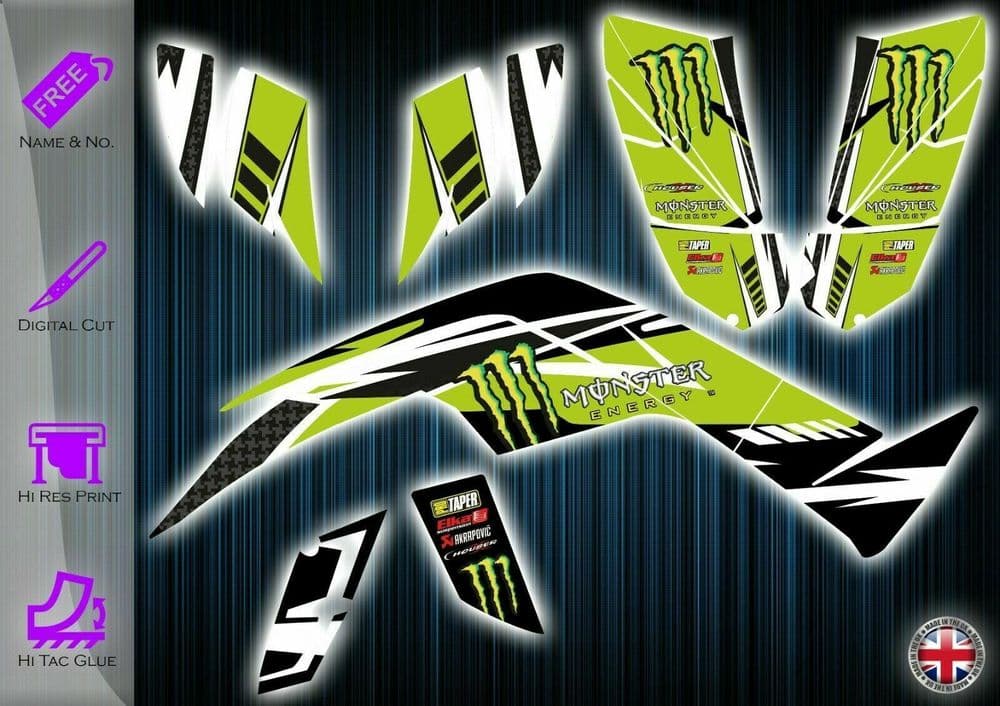 QUADZILLA 450 SPORT STICKERS - GRAPHICS KIT - DINLI DECALS - GRAPHICS ...