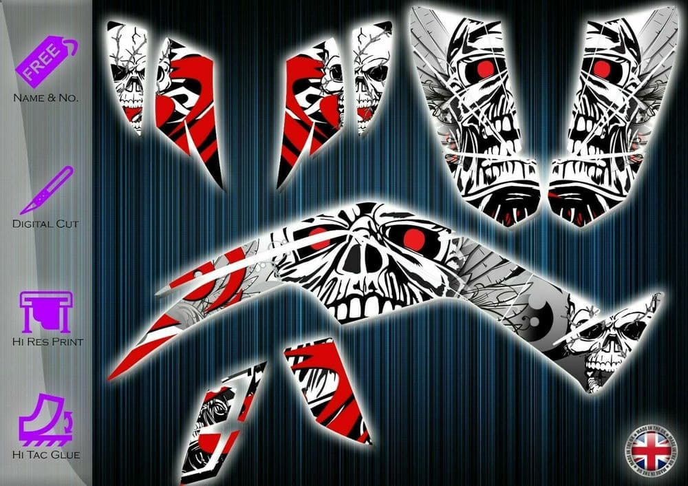QUADZILLA 450 SPORT STICKERS - GRAPHICS KIT - DINLI DECALS - GRAPHICS ...