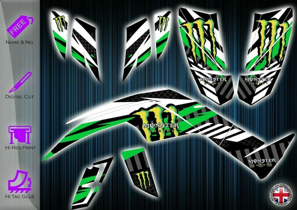 QUADZILLA 450 SPORT STICKERS - GRAPHICS KIT - DINLI DECALS - GRAPHICS ...
