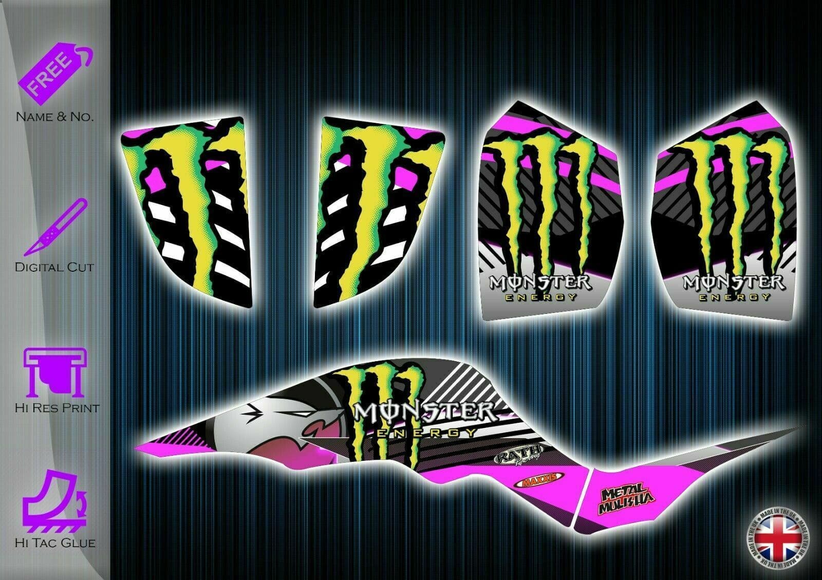 QUADZILLA PROSHARK 100 STICKERS - GRAPHICS KIT - DECALS - QUADZILLA ...