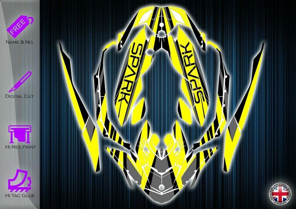 SEA DOO SPARK STICKER KIT - SEA-DOO GRAPHICS KIT - SEA DOO DECALS SEA ...