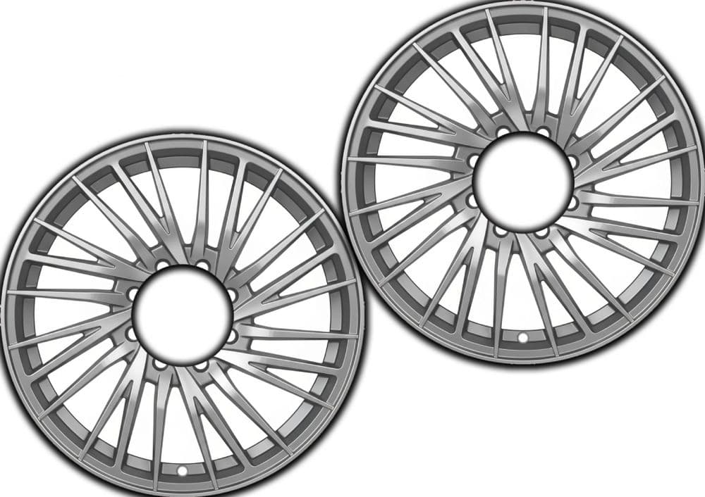 Sleek Silver Spoke Design wheel8