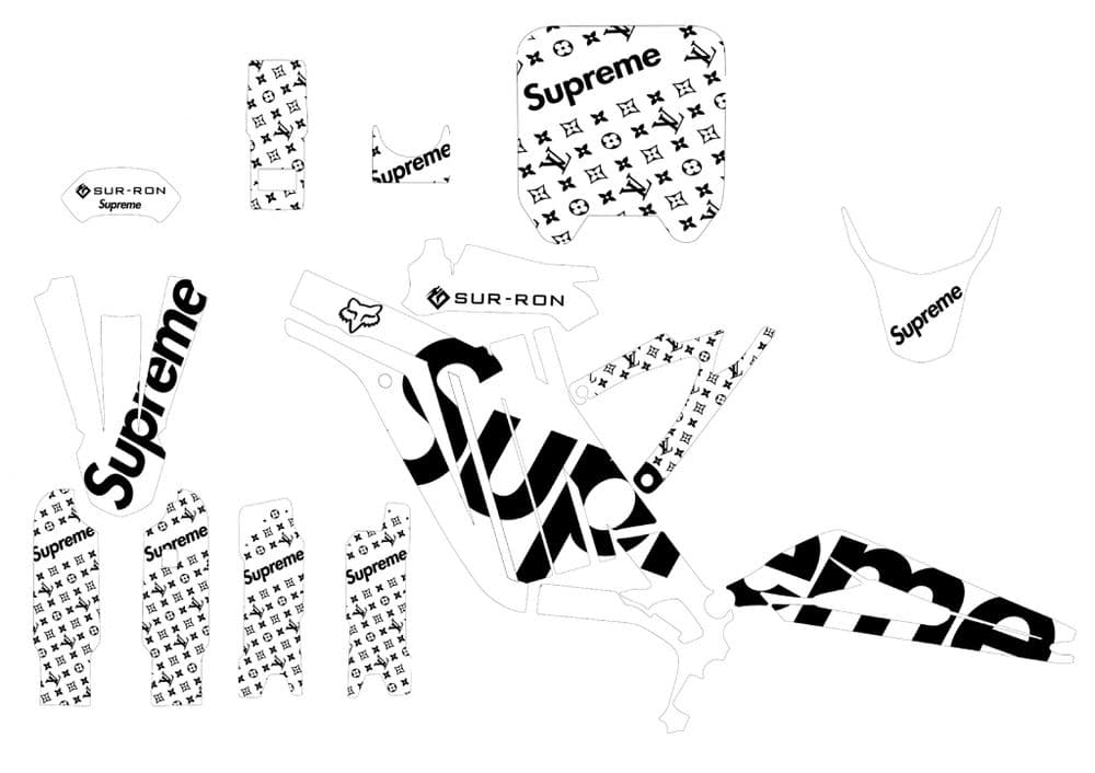 Sur-Ron Light Bee Graphics kit Surron Decals Surron wrap Surron Sticker ...