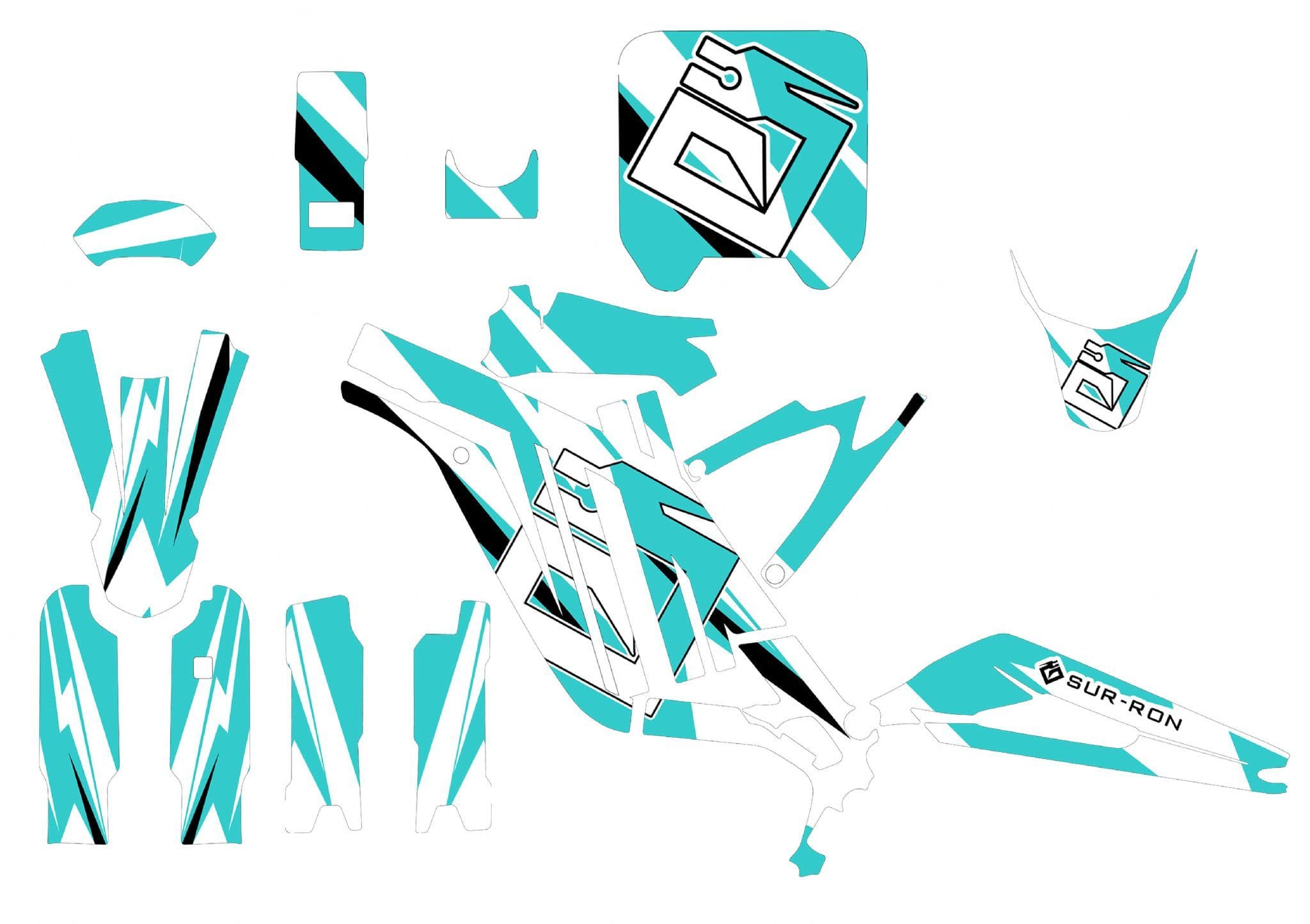 Sur-Ron Light Bee Graphics kit Surron Decals Surron wrap Surron Sticker ...