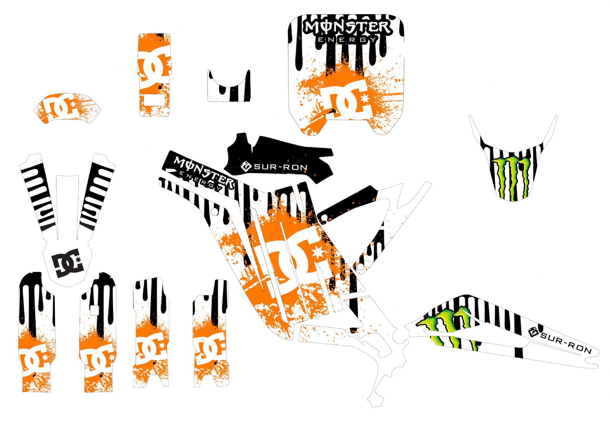 Sur-Ron Light Bee Graphics kit Surron Decals Surron wrap Surron Sticker ...