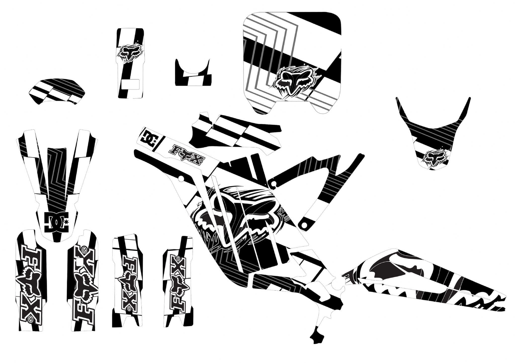 Sur-Ron Light Bee Graphics kit Surron Decals Surron wrap Surron Sticker ...