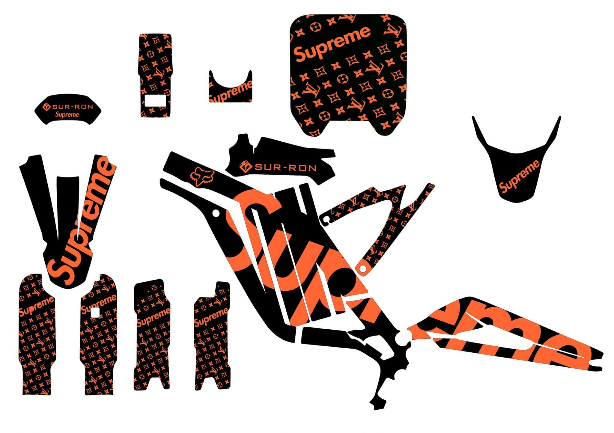 Sur-Ron Light Bee Graphics kit Surron Decals Surron wrap Surron Sticker ...