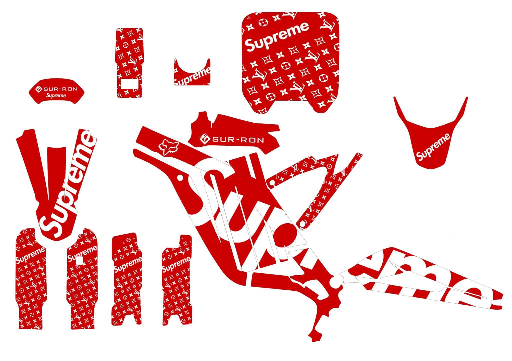 Sur-Ron Light Bee Graphics kit Surron Decals Surron wrap Surron Sticker ...