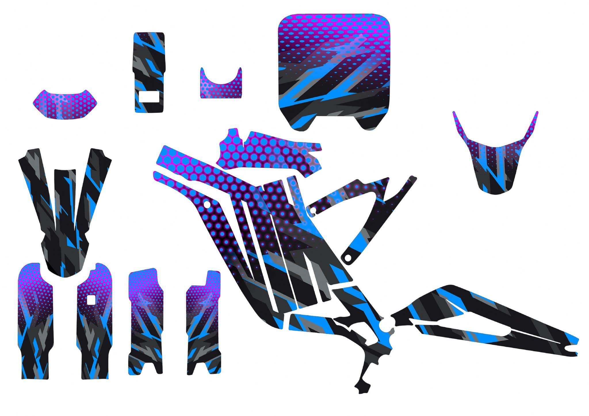 Sur-Ron Light Bee Graphics kit Surron Decals Surron wrap Surron Sticker ...