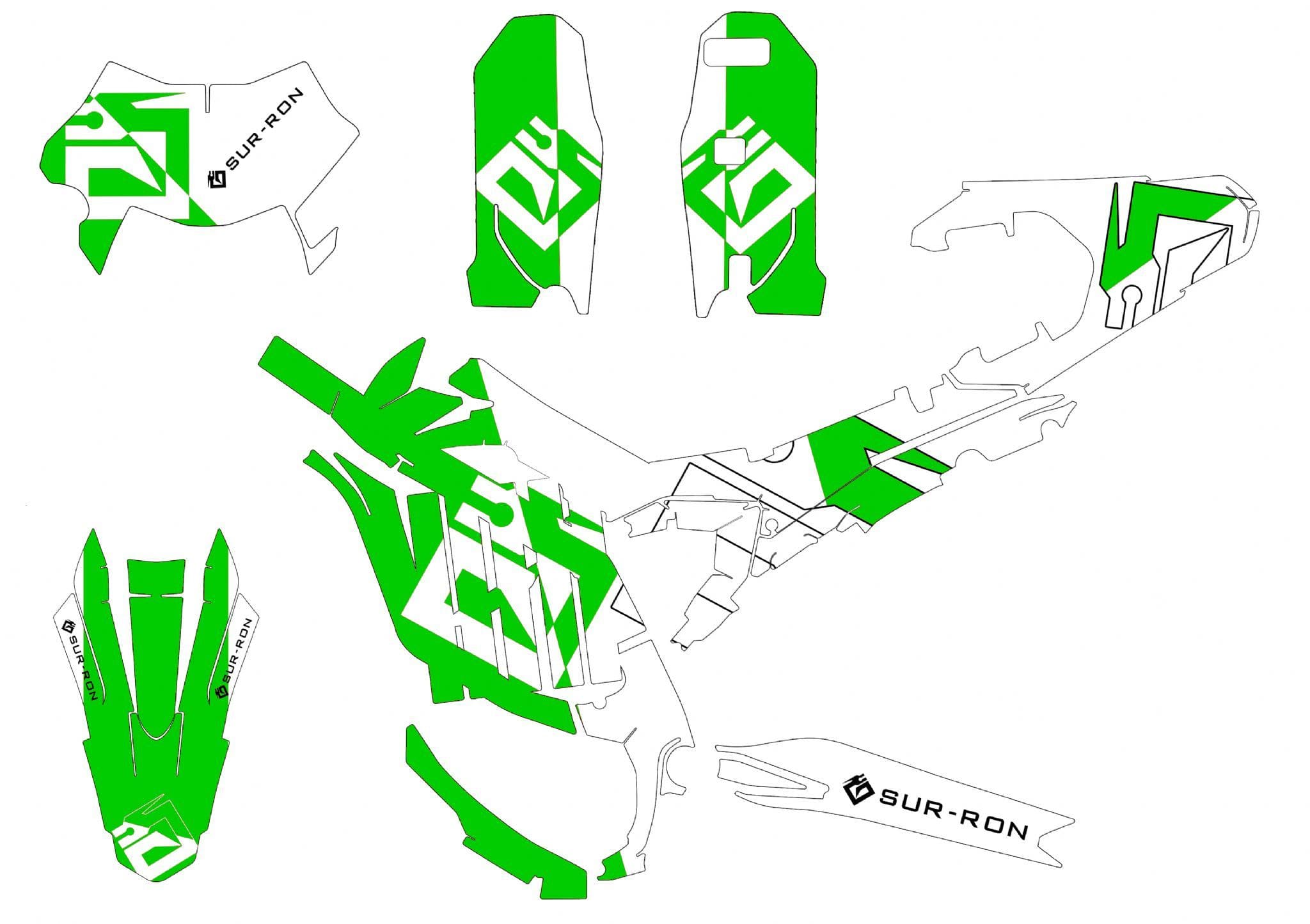 Sur-Ron Ultra Bee Graphics kit Surron Decals Surron wrap Surron Sticker ...