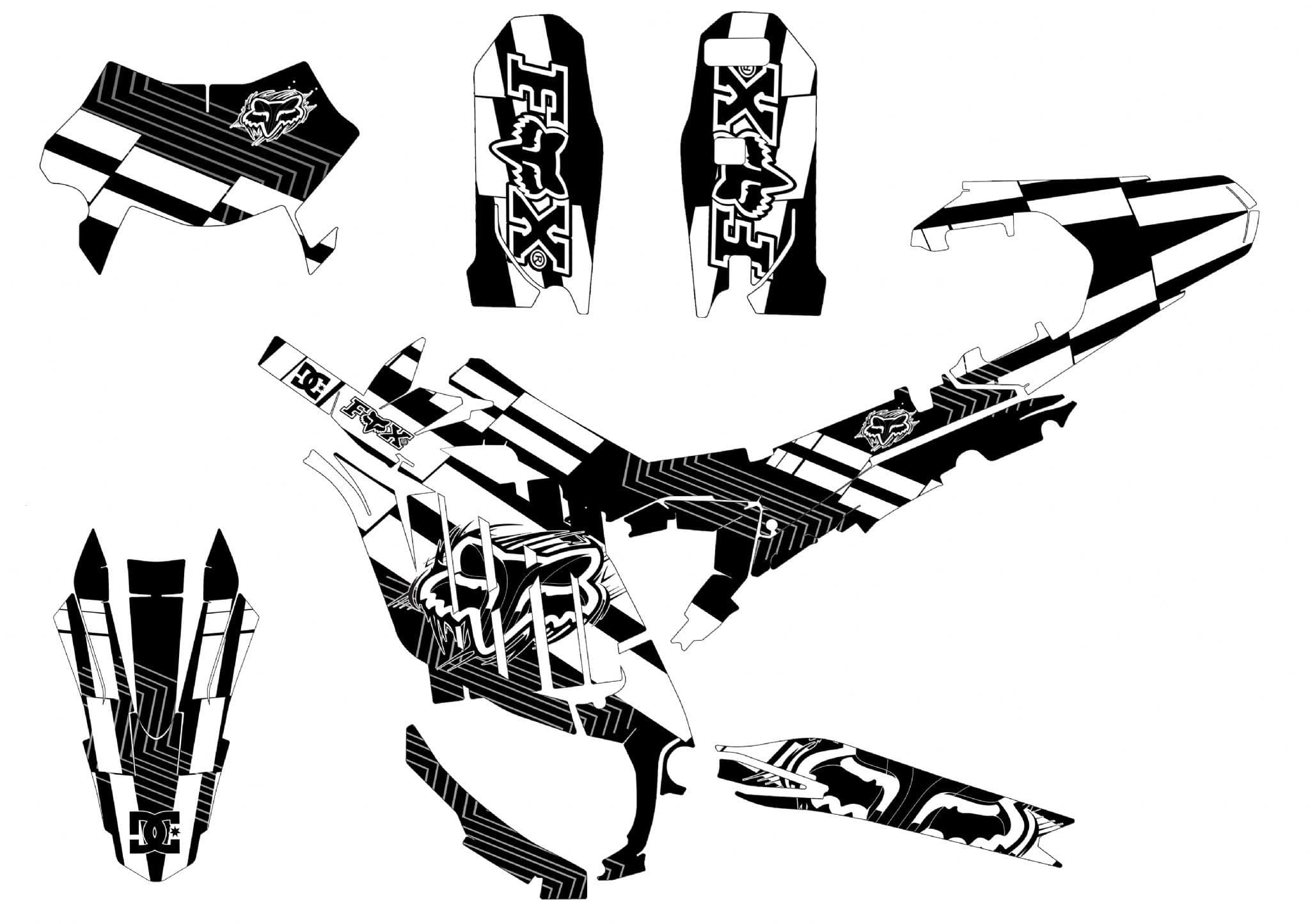 Sur-Ron Ultra Bee Graphics kit Surron Decals Surron wrap Surron Sticker ...