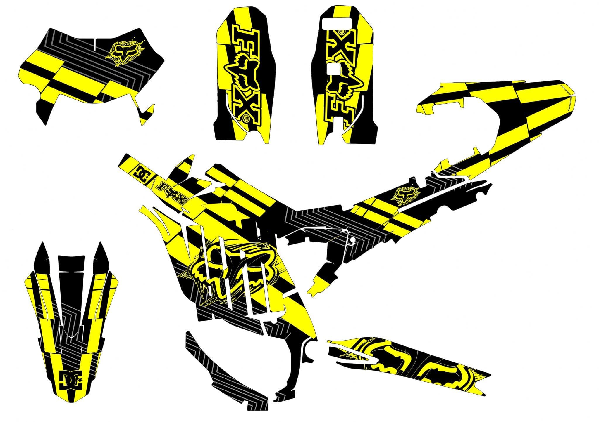 Sur-Ron Ultra Bee Graphics kit Surron Decals Surron wrap Surron Sticker ...