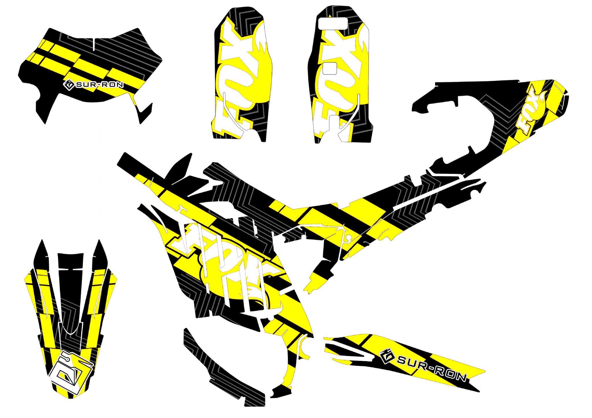 Sur-Ron Ultra Bee Graphics kit Surron Decals Surron wrap Surron Sticker ...