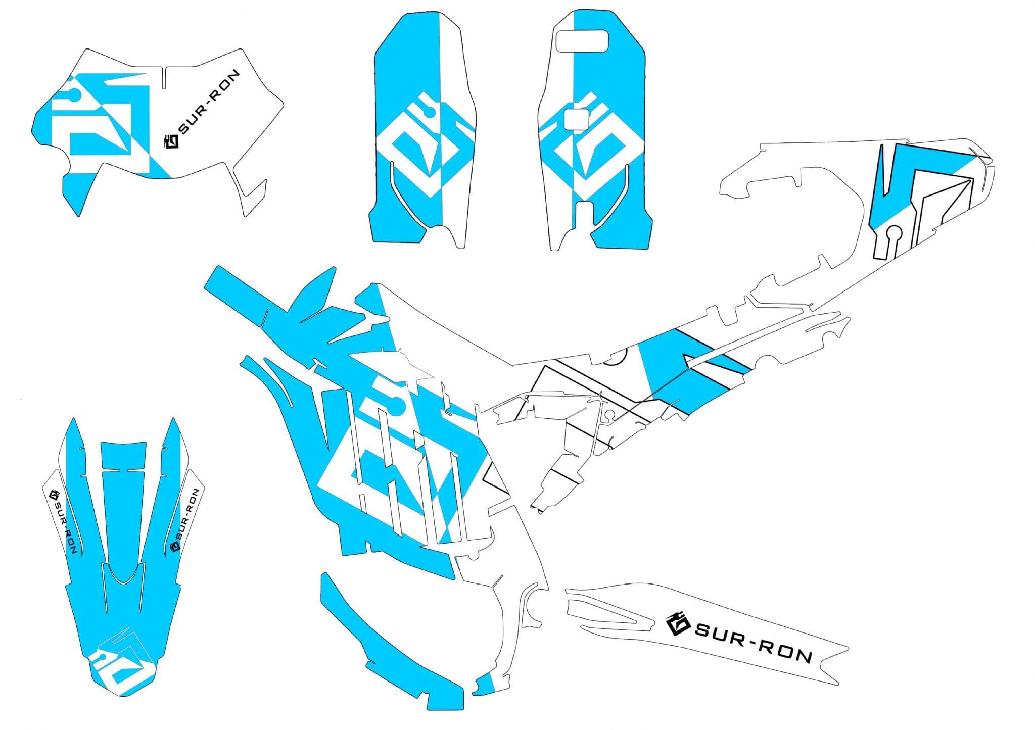 Sur-Ron Ultra Bee Graphics kit Surron Decals Surron wrap Surron Sticker ...