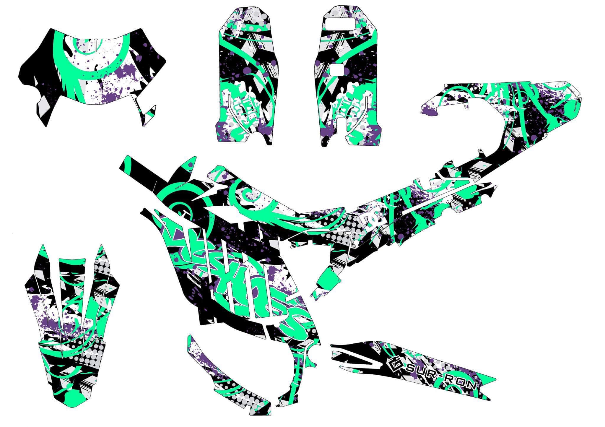 Sur-Ron Ultra Bee Graphics kit Surron Decals Surron wrap Surron Sticker ...