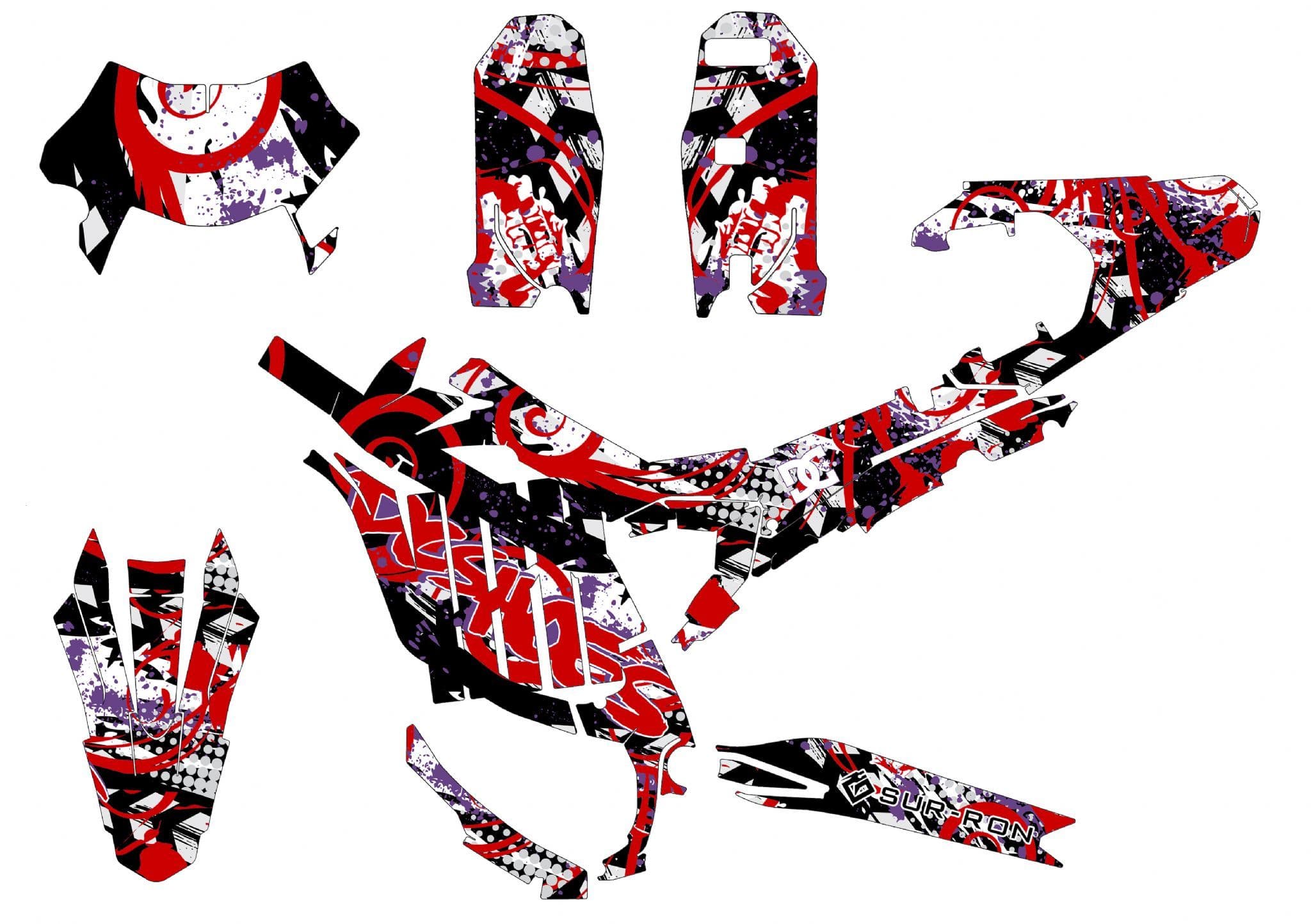 Sur-Ron Ultra Bee Graphics kit Surron Decals Surron wrap Surron Sticker ...