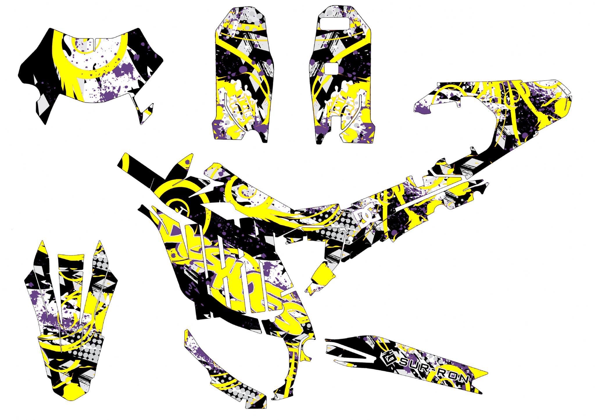 Sur-Ron Ultra Bee Graphics kit Surron Decals Surron wrap Surron Sticker ...