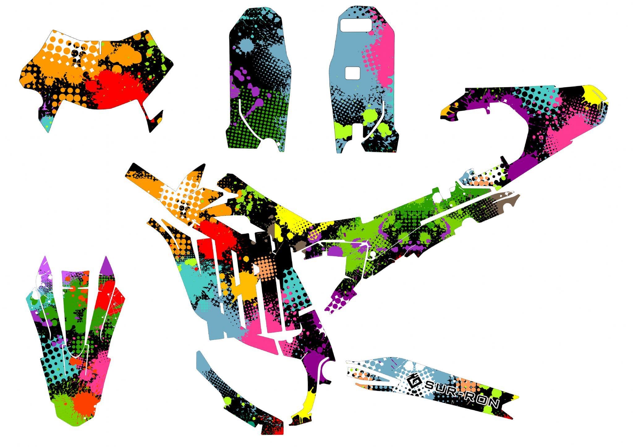 Sur-Ron Ultra Bee Graphics kit Surron Decals Surron wrap Surron Sticker ...