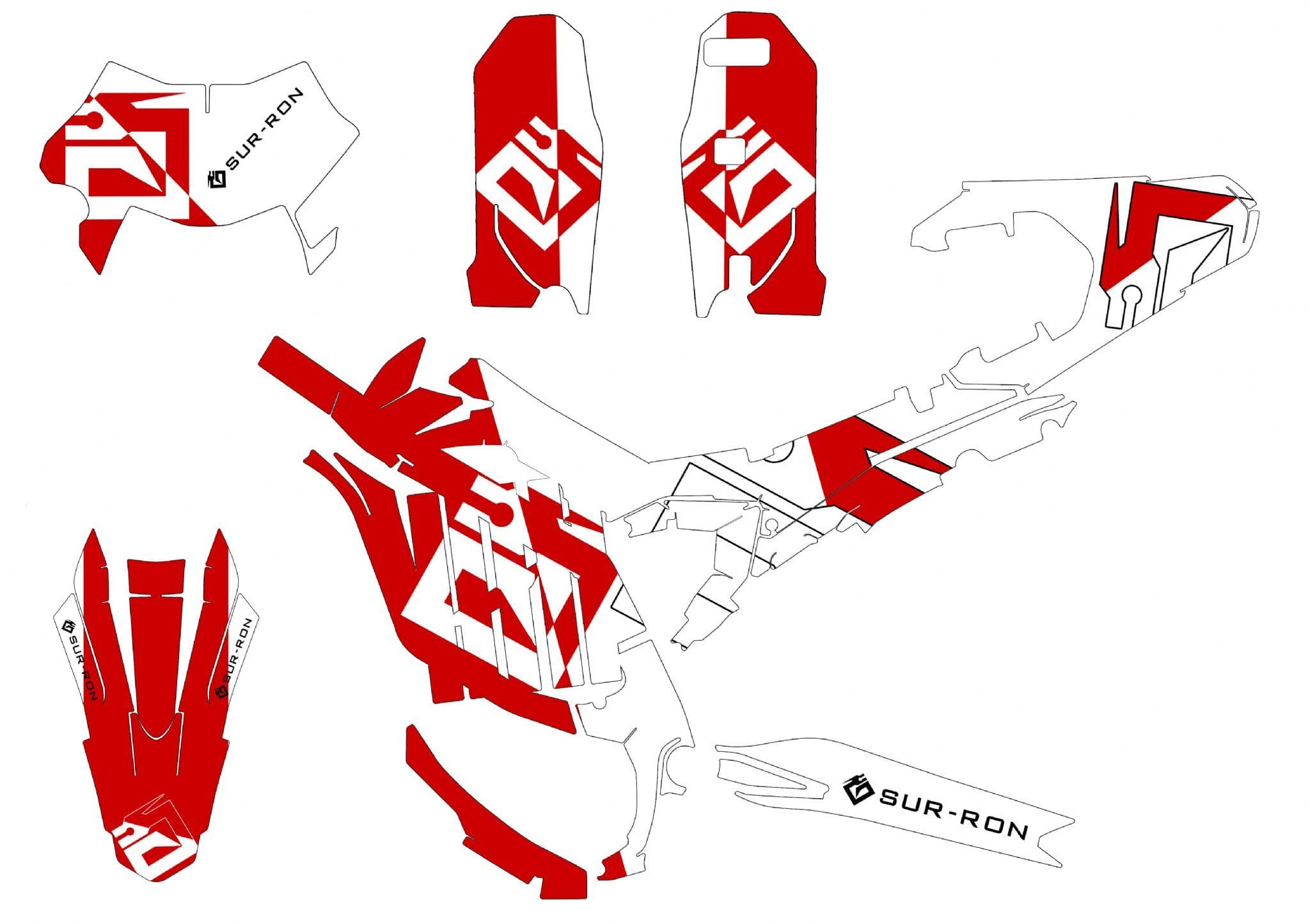 Sur-Ron Ultra Bee Graphics kit Surron Decals Surron wrap Surron Sticker ...