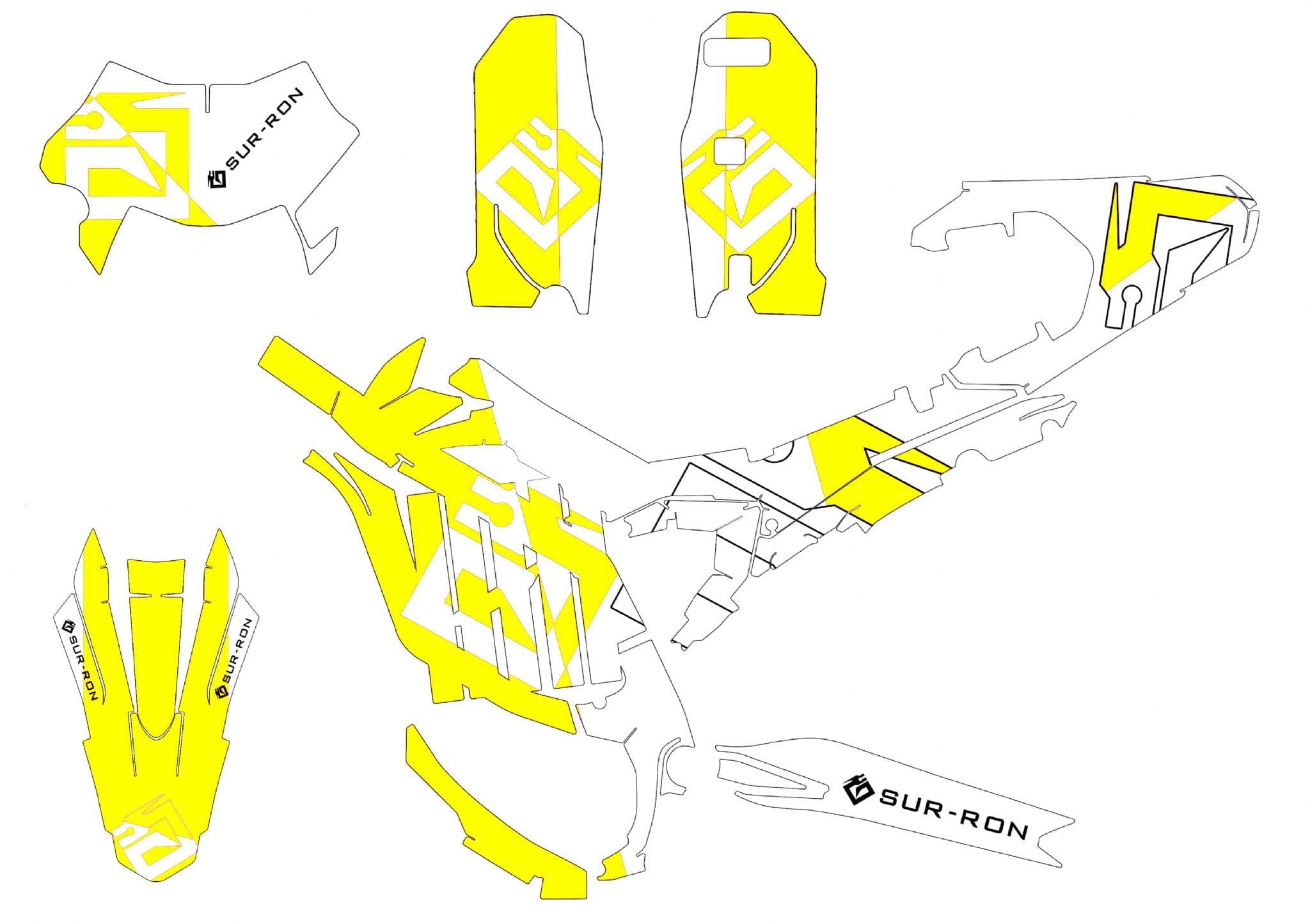 Sur-Ron Ultra Bee Graphics kit Surron Decals Surron wrap Surron Sticker ...