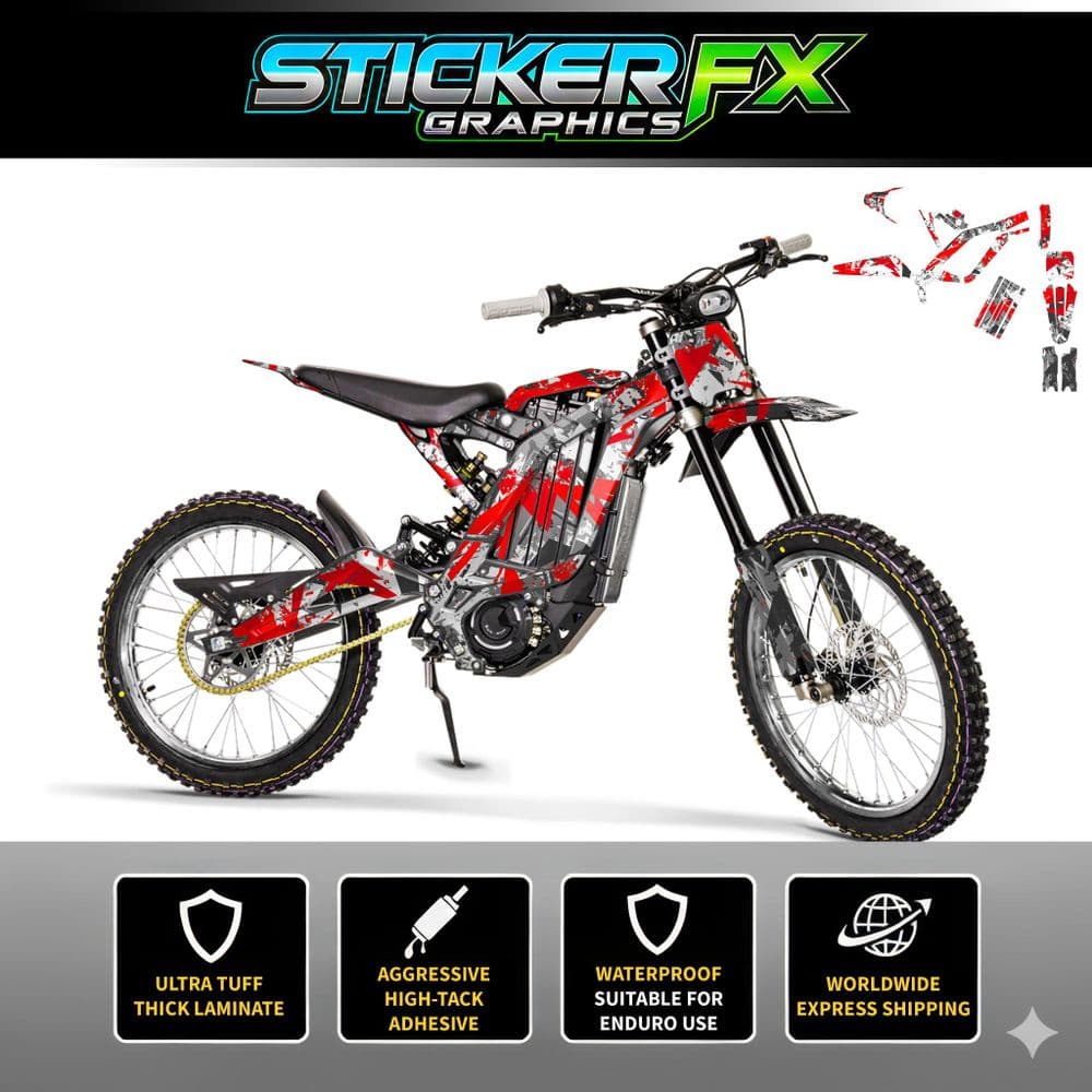 Surron Light Bee Stickers Graphics Kit Decal Kit Wrap E-Bike Stickers ...