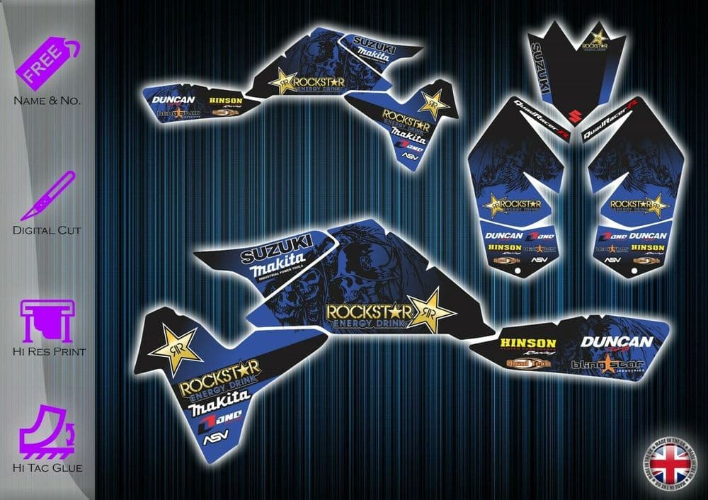 SUZUKI LTR450 STICKERS - GRAPHICS KIT - DECALS - SUZUKI LTR 450 ...