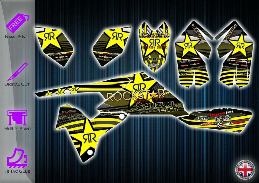 SUZUKI LTR450 STICKERS - GRAPHICS KIT - DECALS - SUZUKI LTR 450 ...