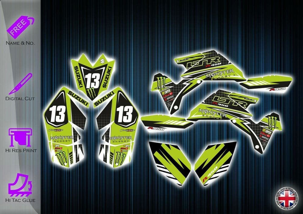 SUZUKI LTR450 STICKERS - GRAPHICS KIT - DECALS - SUZUKI LTR 450 ...