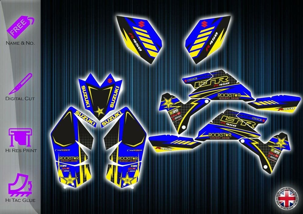 SUZUKI LTR450 STICKERS - GRAPHICS KIT - DECALS - SUZUKI LTR 450 ...