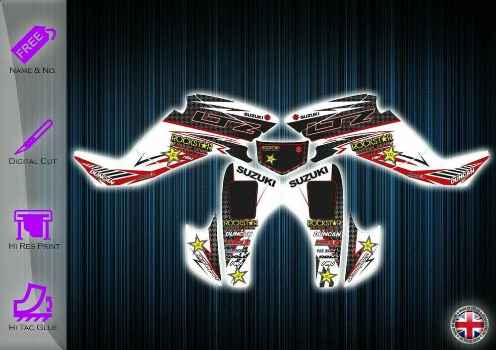 SUZUKI LTZ400 STICKERS - GRAPHICS KIT - DECALS - KAWASAKI KFX 400 ...