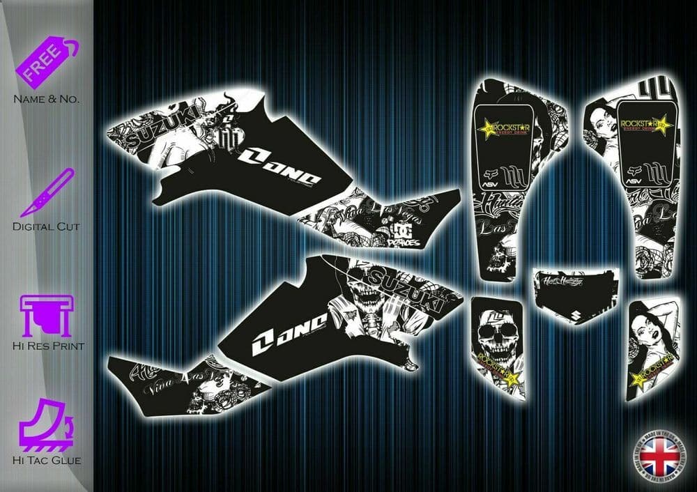 SUZUKI LTZ400 STICKERS - GRAPHICS KIT - DECALS - KAWASAKI KFX 400 ...