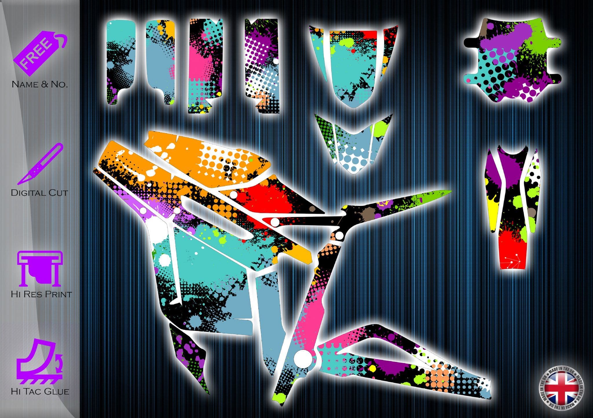 Talaria Sting Graphics kit Talaria sting Decals Talaria Sting wrap ...