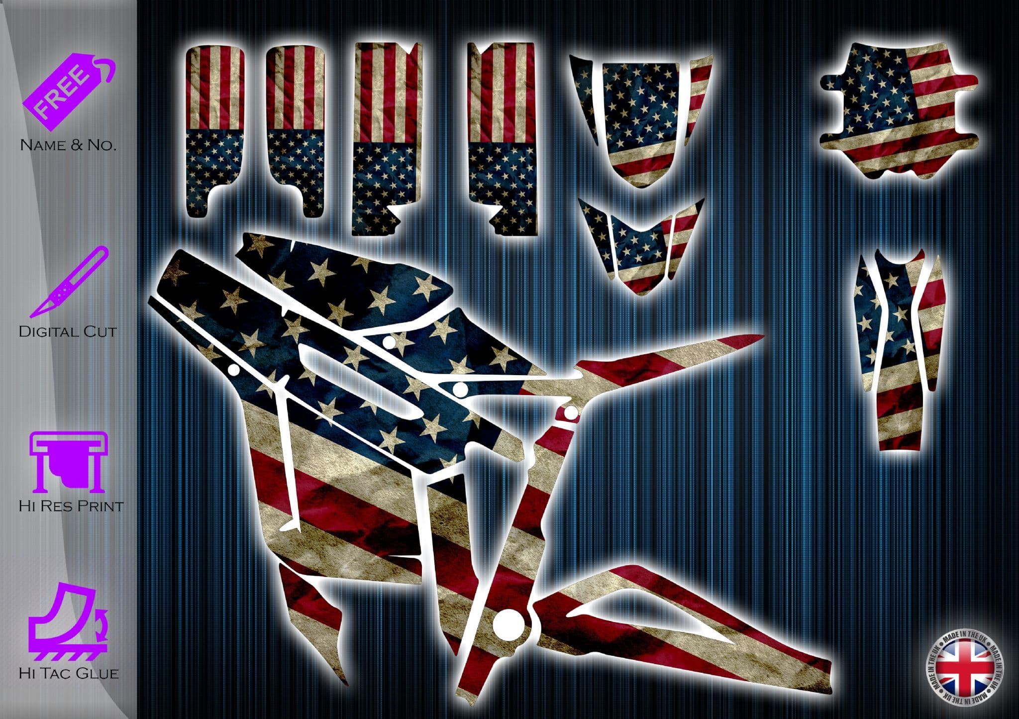 Talaria Sting Graphics kit Talaria sting Decals Talaria Sting wrap ...