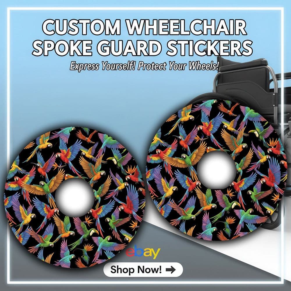 Vibrant Parrot Paradise Spoke Guard wheel143