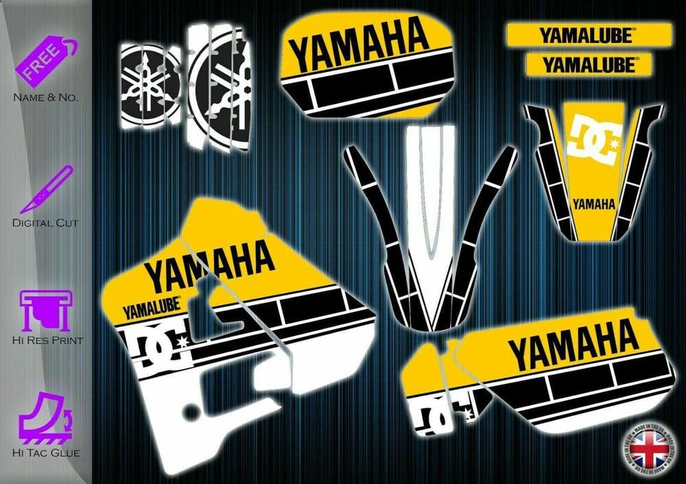 YAMAHA DTR125 STICKERS - DTR GRAPHICS KIT - YAMAHA DECALS - DT125R ...