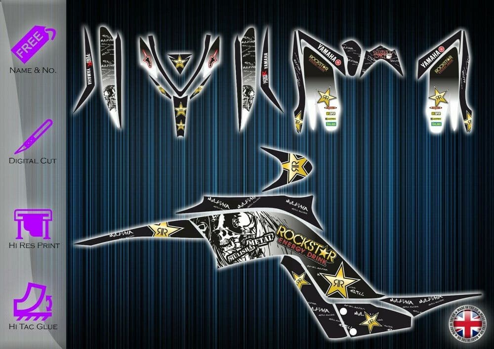 YAMAHA RAPTOR 700 STICKERS - GRAPHICS KIT - DECALS YFM 700 ATV GRAPHICS KIT